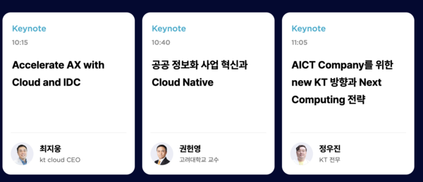 최지웅 대표 데뷔 kt cloud summit에 AI 전문가 1천명 운집